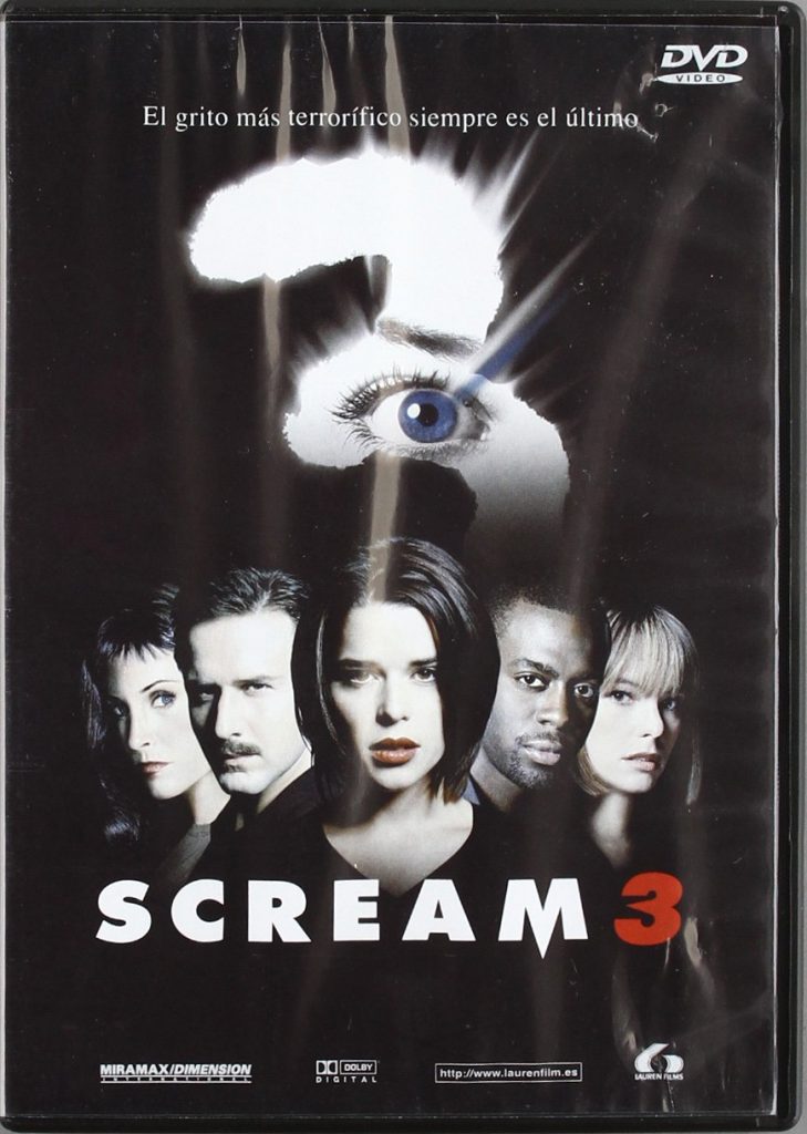 Scream 3 DVD PAL – fílmico