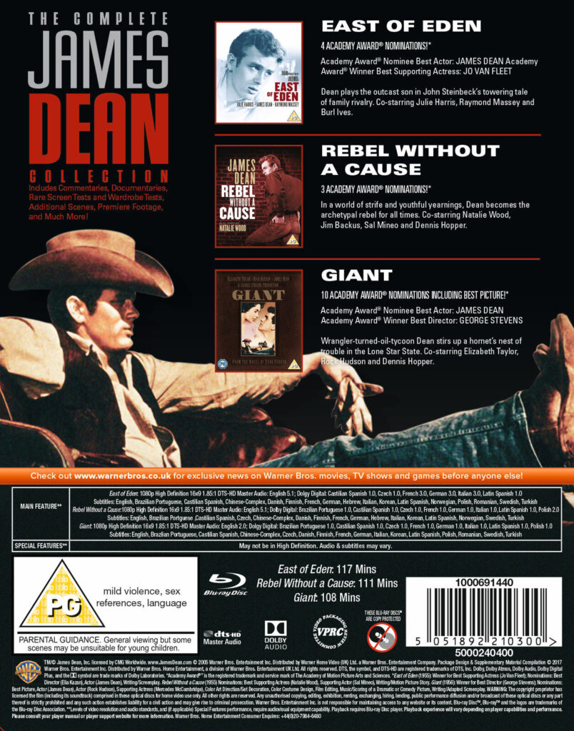 The Complete James Dean Blu-Ray – fílmico