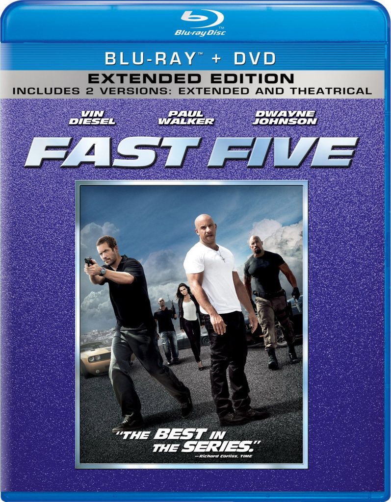 [USADO] Fast Five Blu-Ray + DVD Zona 1 (Extended Edition) (Incluye slipcover) – fílmico